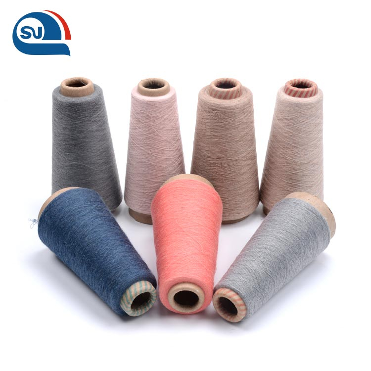 Manufacturers Cotton Polyester Spun Grey And Colorful Melange Yarn for ...